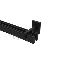GARDINENSTANGE INNENLAUF Smartline Paxo 200 cm, 2-l&auml;ufig, 14x35 mm Schwarz