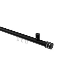 GARDINENSTANGE INNENLAUF Sonius Estana 160 cm, 1-l&auml;ufig, 20 mm &Oslash; Schwarz