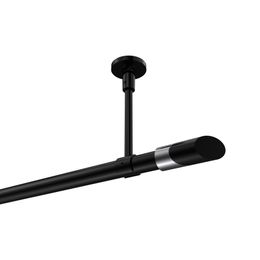 GARDINENSTANGE Sonette Verano 260 cm (geteilt in 2 x 130 cm), 1-l&auml;ufig, 20 mm &Oslash; Schwarz