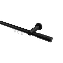GARDINENSTANGE INNENLAUF Platon Elanto 120 cm, 1-l&auml;ufig, 20 mm &Oslash; Schwarz