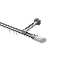 GARDINENSTANGE INNENLAUF Siteno Verano 420 cm (geteilt in 3 x 140 cm), 1-l&auml;ufig, 20 mm &Oslash; Chrom