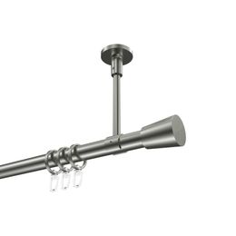 GARDINENSTANGE Sonette Sitra 540 cm (geteilt in 3 x 180 cm), 1-l&auml;ufig, 20 mm &Oslash; Edelstahl-Optik