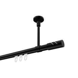 GARDINENSTANGE INNENLAUF Sonette Zoena 200 cm, 1-l&auml;ufig, 20 mm &Oslash; Schwarz