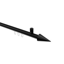 GARDINENSTANGE INNENLAUF Sonius Savio 160 cm, 1-l&auml;ufig, 20 mm &Oslash; Schwarz