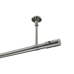 GARDINENSTANGE Sonette Zoena 360 cm (geteilt in 2 x 180 cm), 1-l&auml;ufig, 20 mm &Oslash; Edelstahl-Optik