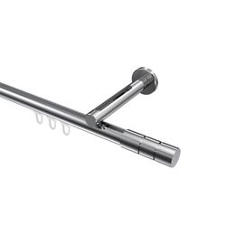 GARDINENSTANGE INNENLAUF Siteno Elanto 300 cm (geteilt in 3 x 100 cm), 1-l&auml;ufig, 20 mm &Oslash; Chrom
