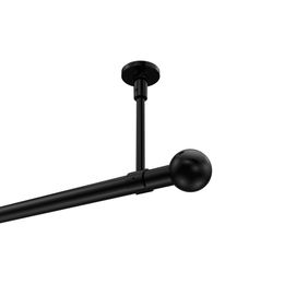 GARDINENSTANGE Sonette Luino 480 cm (geteilt in 3 x 160 cm), 1-l&auml;ufig, 20 mm &Oslash; Schwarz