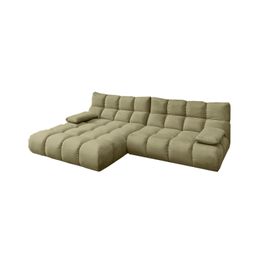KAWOLA ECKSOFA VIVIEN Gr&uuml;n Velvet