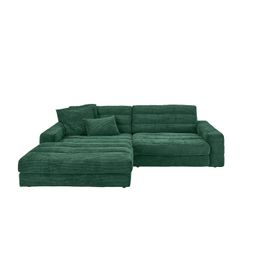 KAWOLA ECKSOFA LANA SOFA Smaragdgr&uuml;n Cord