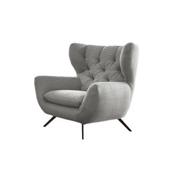 KAWOLA SESSEL CHARME Hellgrau Cord