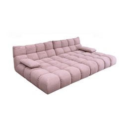 KAWOLA BIG SOFA VIVIEN Pink Cord