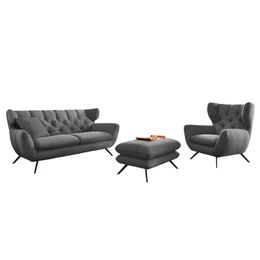 KAWOLA SITZGRUPPE CHARME Grau Cord