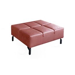 KAWOLA POLSTERHOCKER NELSON Rot Leder