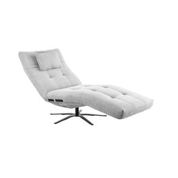 KAWOLA RELAXLIEGE LETICIA Silber Cord Drehbar (360&deg;), Relaxfunktion