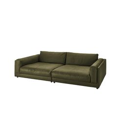 KAWOLA BIG SOFA RAINA Gr&uuml;n Leder