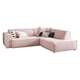 KAWOLA ECKSOFA SAMU Pink Cord