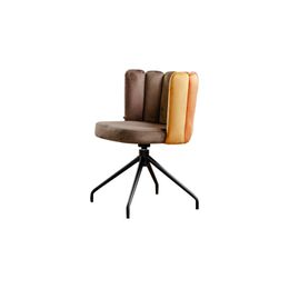 KAWOLA ESSZIMMERSTUHL JADA Braun Velvet Drehbar (360&deg;) (1er-Set)