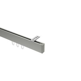 GARDINENSTANGE INNENLAUF Smartline Paxo 540 cm (geteilt in 3 x 180 cm), 1-l&auml;ufig, 14x35 mm Edelstahl-Optik