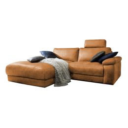 KAWOLA ECKSOFA MOTORISCHER RELAXFUNKTION LOLA Rotbraun Leder Relaxfunktion