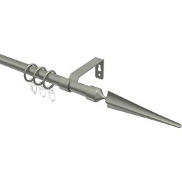 GARDINENSTANGE Olymp Lorenzo 140 cm, 1-l&auml;ufig, 16 mm &Oslash; Chrom matt