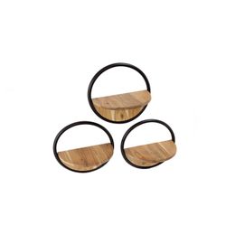KAWOLA WANDREGAL RUWY 3ER SET Holz Akazie