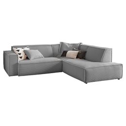 KAWOLA ECKSOFA SAMU Grau Cord