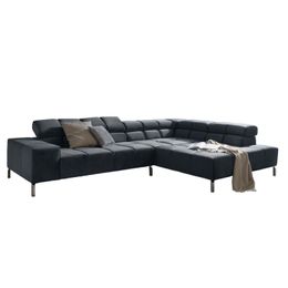 KAWOLA ECKSOFA NELSON Schwarz Velvet