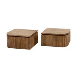 KAWOLA NACHTTISCH HEVE 2ER SET Holz Mango