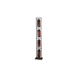 KAWOLA STEHLAMPE TRIEST Schwarz Glas
