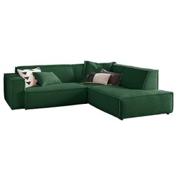 KAWOLA ECKSOFA SAMU Smaragdgr&uuml;n Cord