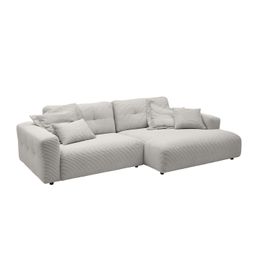 KAWOLA ECKSOFA MIKA Hellgrau Cord