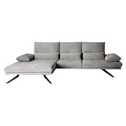 KAWOLA ECKSOFA FENICE Hellgrau Webstoff