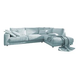 KAWOLA ECKSOFA MADELINE Hellblau Cord