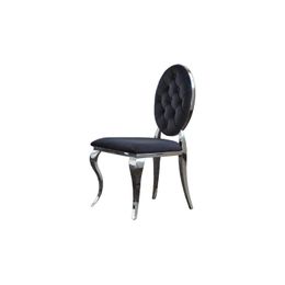KAWOLA ESSZIMMERSTUHL LINDA Schwarz Velvet