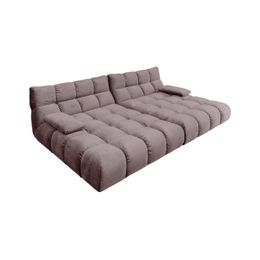 KAWOLA BIG SOFA VIVIEN Grau Velvet