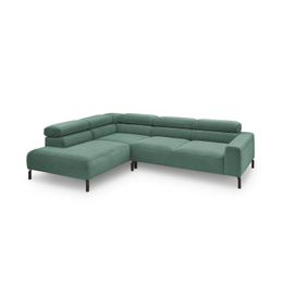 KAWOLA ECKSOFA DELIA Smaragdgr&uuml;n Cord