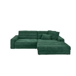 KAWOLA ECKSOFA LANA SOFA Smaragdgr&uuml;n Cord