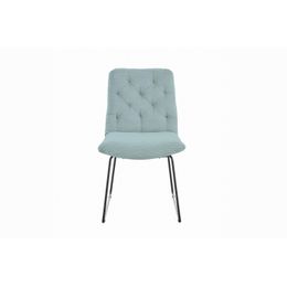KAWOLA ESSZIMMERSTUHL NEW CHARME Hellblau Cord (1er-Set)
