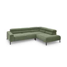 KAWOLA ECKSOFA DELIA Gr&uuml;n Cord