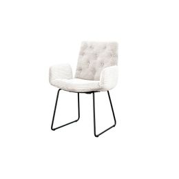 KAWOLA STUHL NEW CHARME Wei&szlig; Cord (1er-Set)