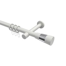 GARDINENSTANGE Prestige Tanara 280 cm (geteilt in 2 x 140 cm), 1-l&auml;ufig, 20 mm &Oslash; Wei&szlig;