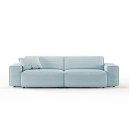 KAWOLA SOFA RANI Hellblau Cord
