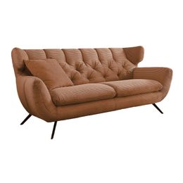 KAWOLA SOFA CHARME Braun Cord