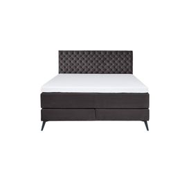 KAWOLA BOXSPRINGBETT SINDAR Anthrazit Webstoff