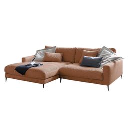 KAWOLA ECKSOFA CARA Braun Cord