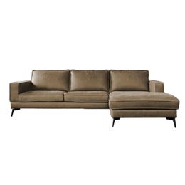 KAWOLA ECKSOFA BLOOM Beige Leder
