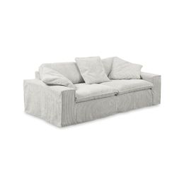 KAWOLA SOFA NETTA Hellgrau Cord