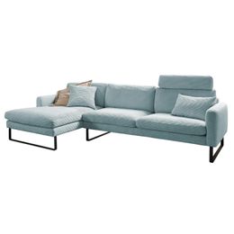 KAWOLA ECKSOFA RICARDA Hellblau Cord
