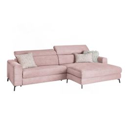 KAWOLA ECKSOFA LAISKA Pink Cord