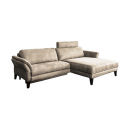 KAWOLA ECKSOFA MALTA Beige Webstoff